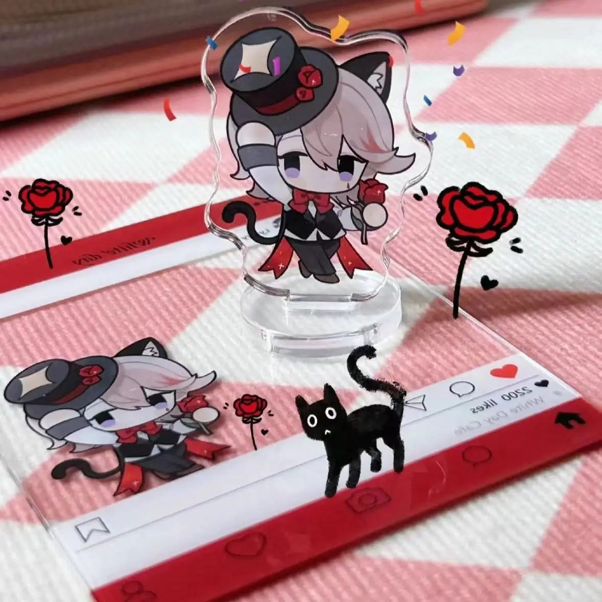 Anime-Genshin-Impact-Lyney-Cosplay-Acrylic-Standing-Sign-Butamine-Card ...