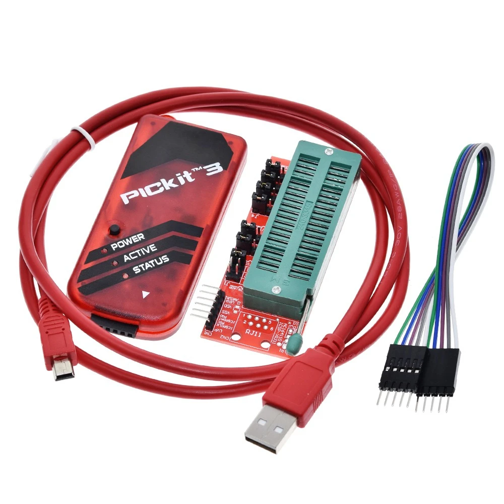 Durable PICKIT3 PIC KIT3 PICKIT 3 Programmer Offline Programming PIC Microcontroller Chip ...