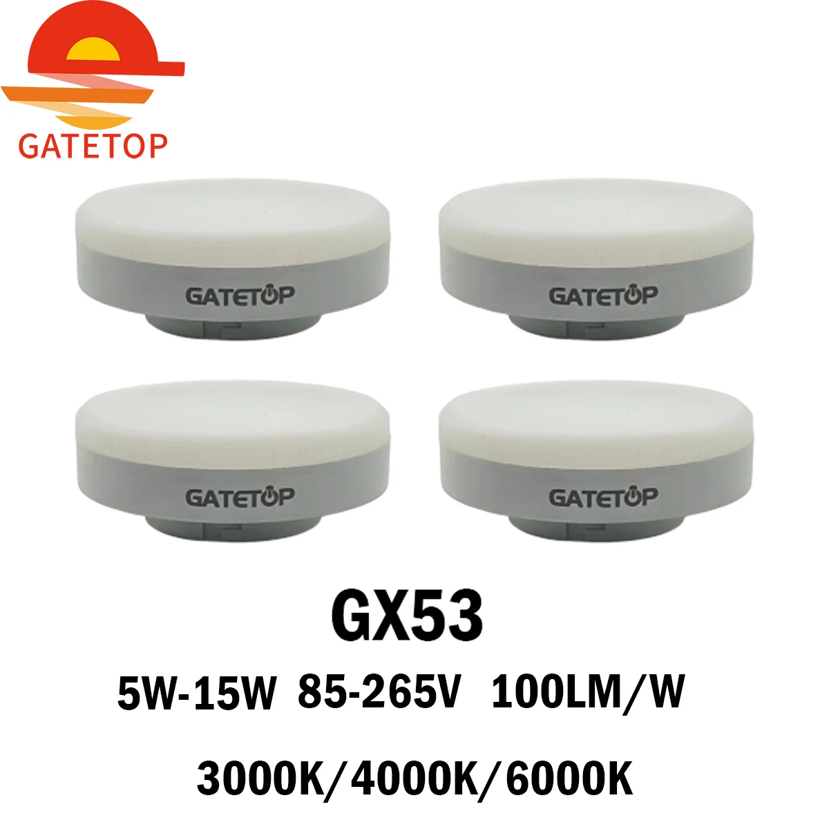 8pcs-LED-spotlight-GX53-wardrobe-light-grille-light-AC85-265V-5W-15W-no ...