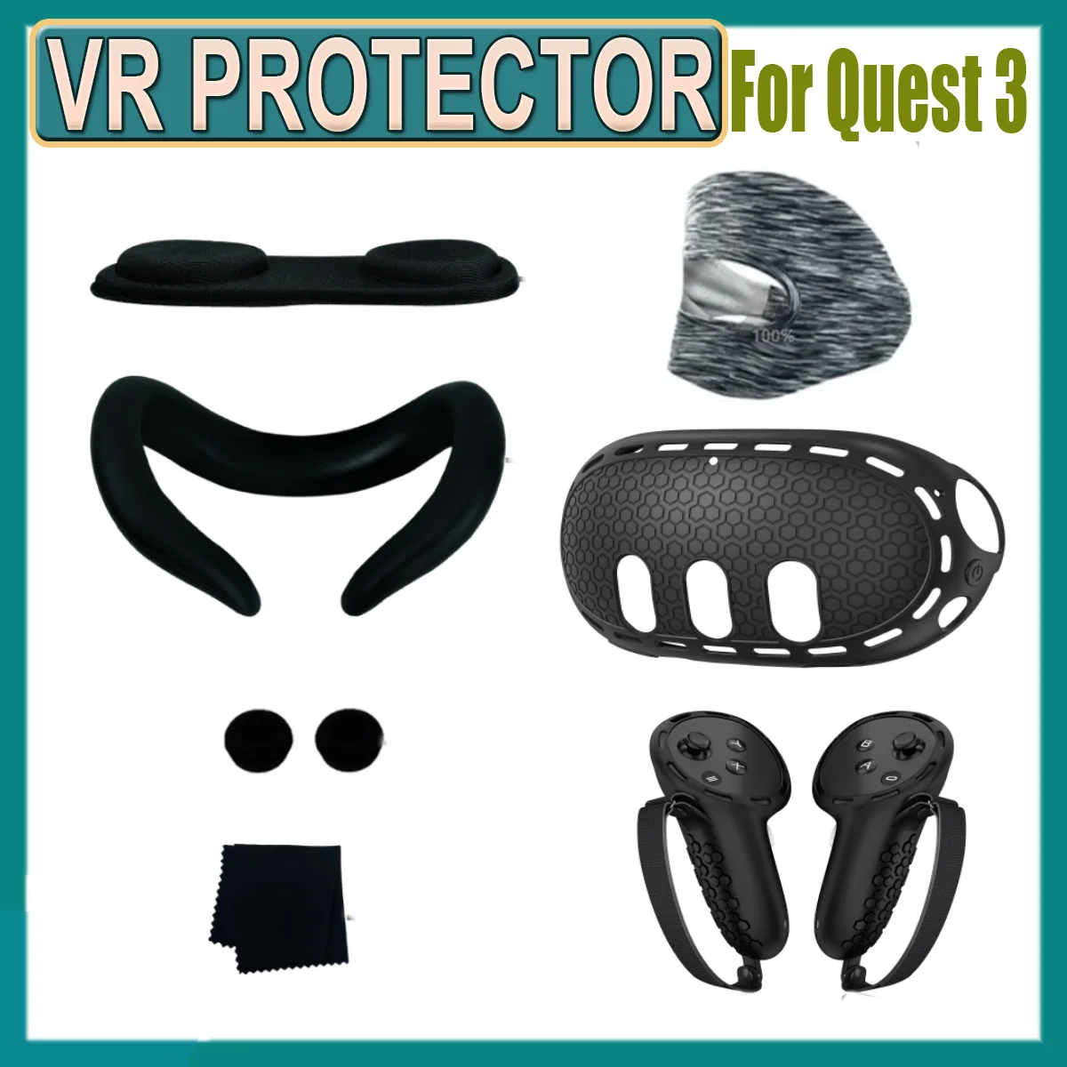For-Meta-Quest-3-Accessories-Controller-Cover-Faster-shipping-Face-Pad ...