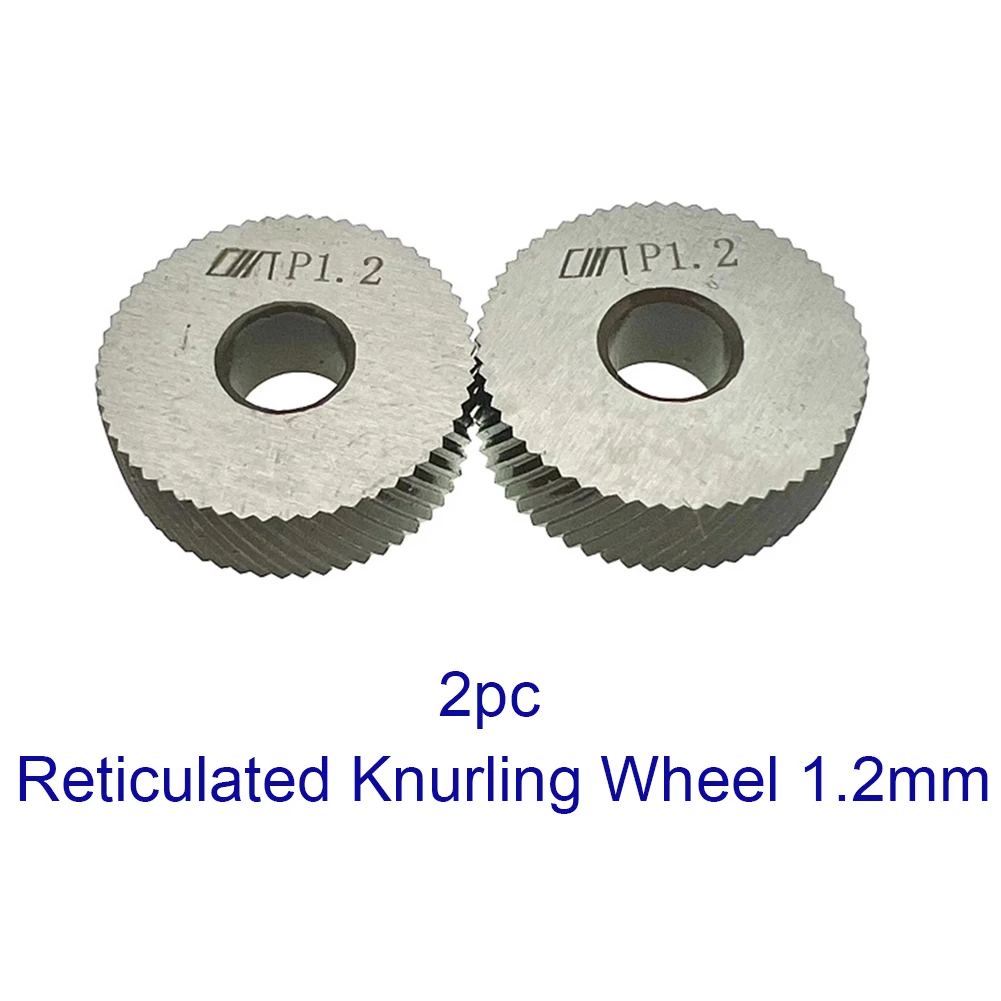1.2mm Straight Reticulated Knurling Knife Inner Hole Knurling Wheel 2pc ...