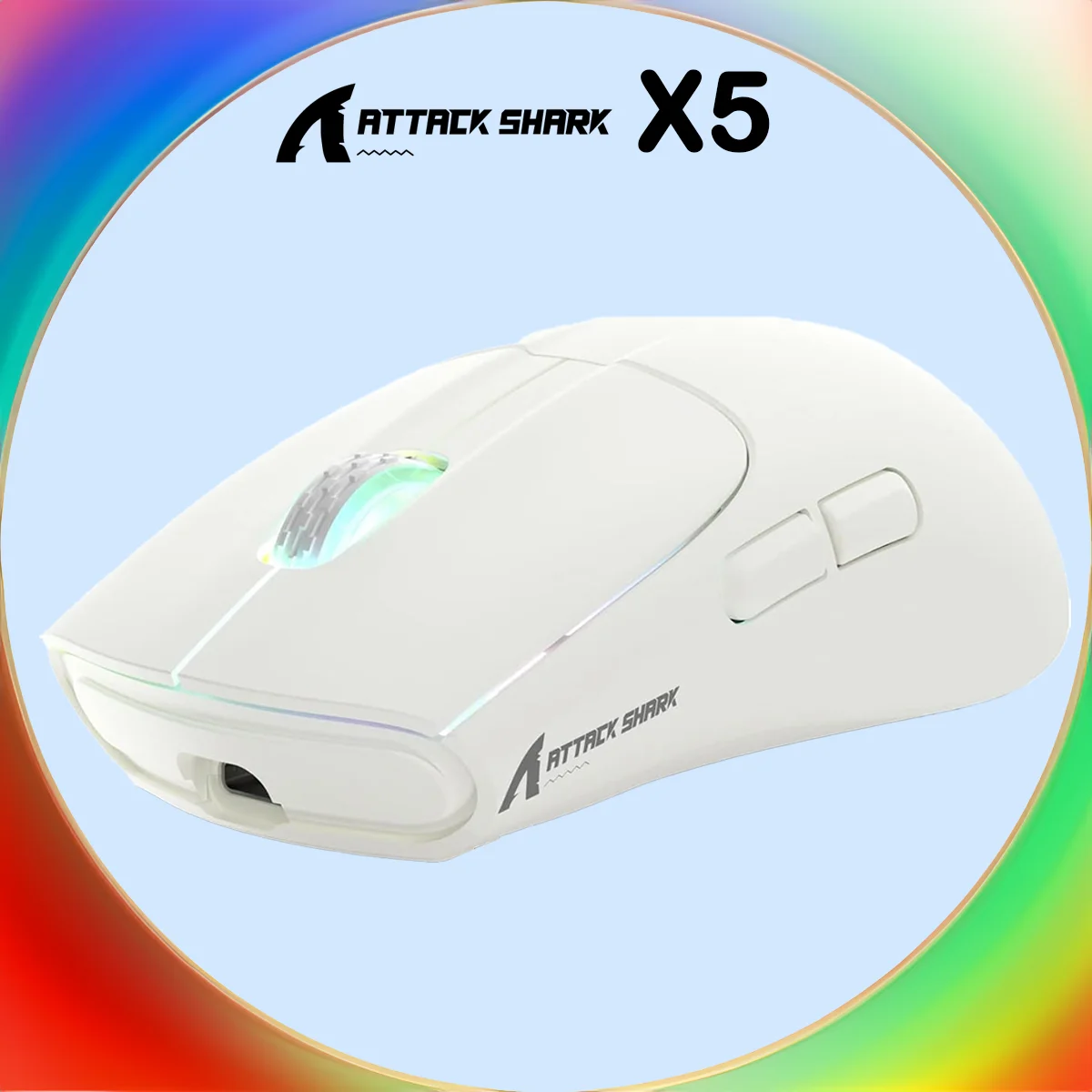 ATTACK SHARK X5 Wireless Gaming Mouse Tri-Mode Bluetooth/2.4G/USB-C RGB ...