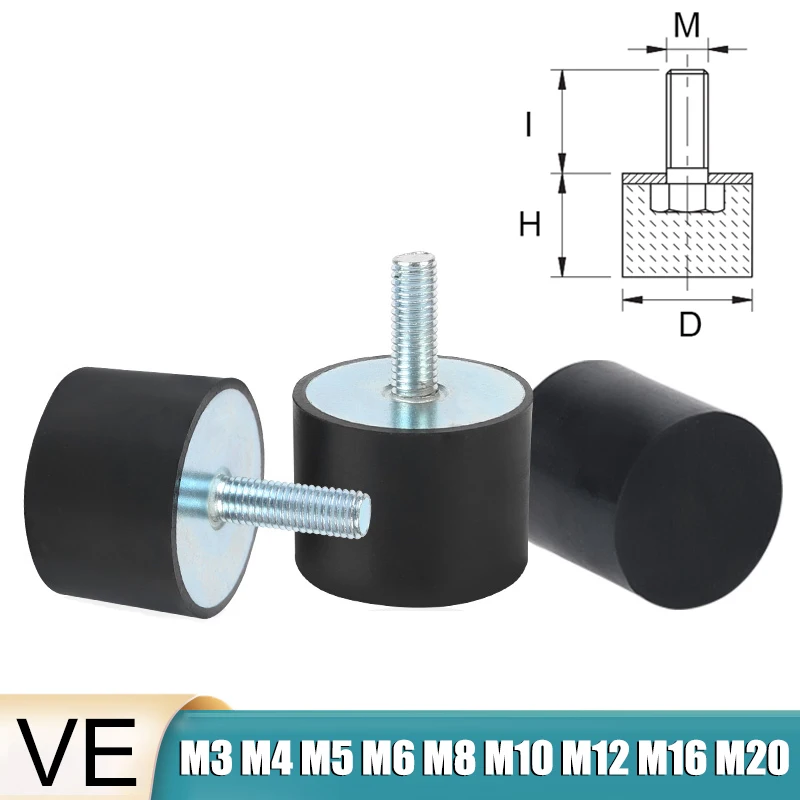 Male-Thread-Rubber-Shock-Absorber-Anti-Vibration-Mount-Damper-Lsolator ...
