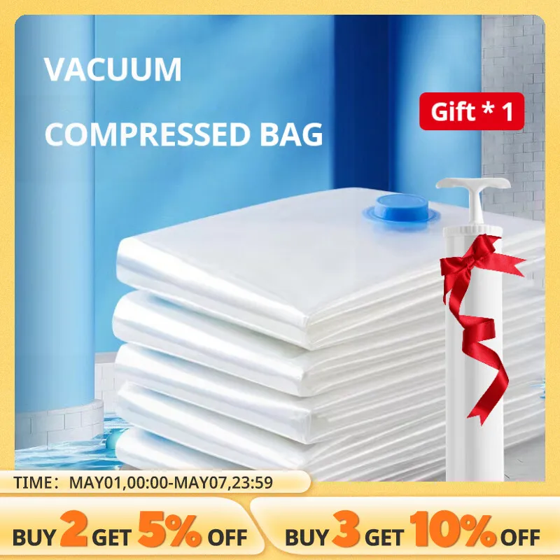 1Set-Vacuum-Compression-Bag-With-Hand-Pump-For-Clothing-Sorting-Bedding ...
