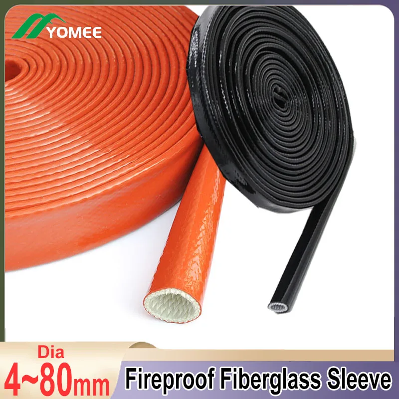 High-Temperature-Resistant-Fiberglass-Tube-Silicone-Resin-Coated-Glass ...