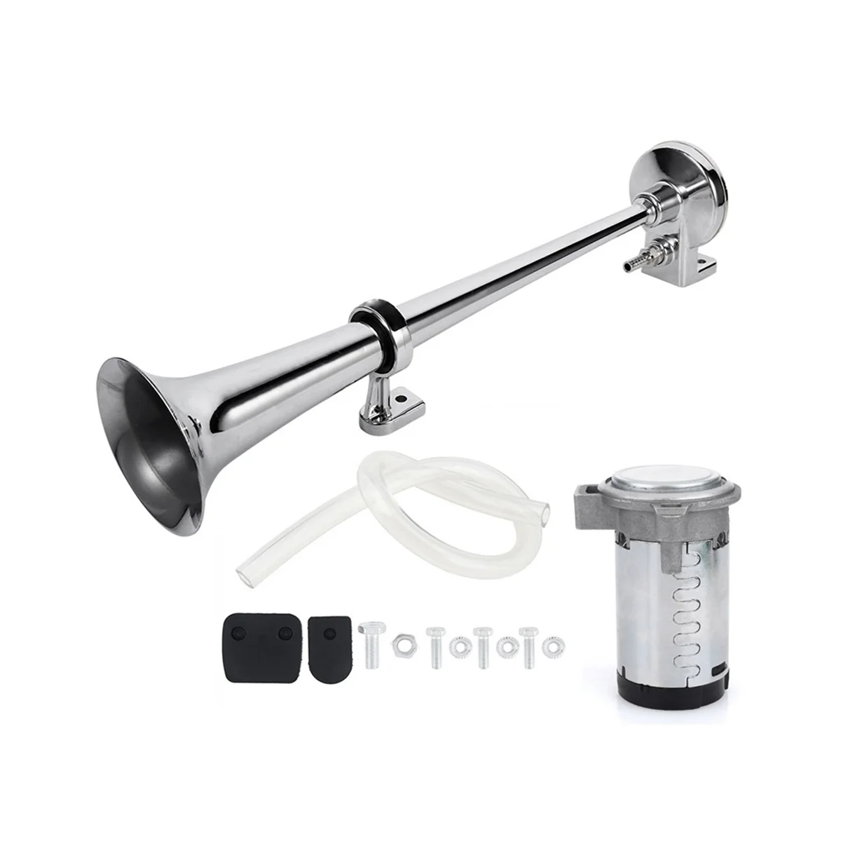 Car-Air-Horn-17-Inch-150DB-180W-Car-Siren-Tone-Pump-Single-Horn ...