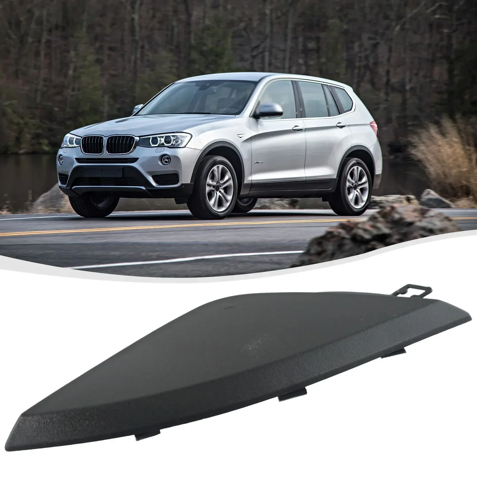 Car Front Bumper Tow Hook Cover Cap Primed For BMW F25 X3 2015-2017 ...