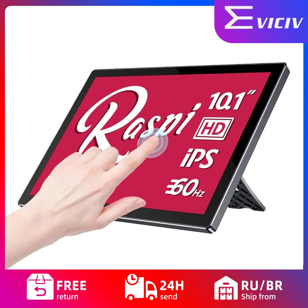 EVICIV 10.1 Inch Raspberry Pi TouchScreen RPi 2 3 4 Model B Case ...