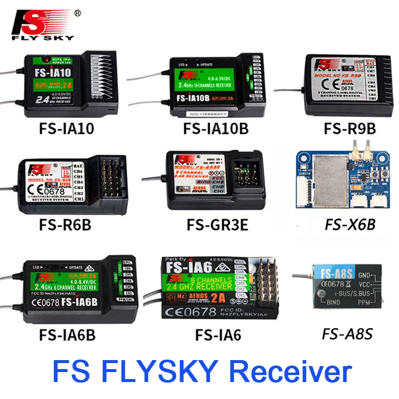 FlySky FS-R6B FS-GR3E FS-IA10B IA6B X6B FS-A8S receiver receptor para ...