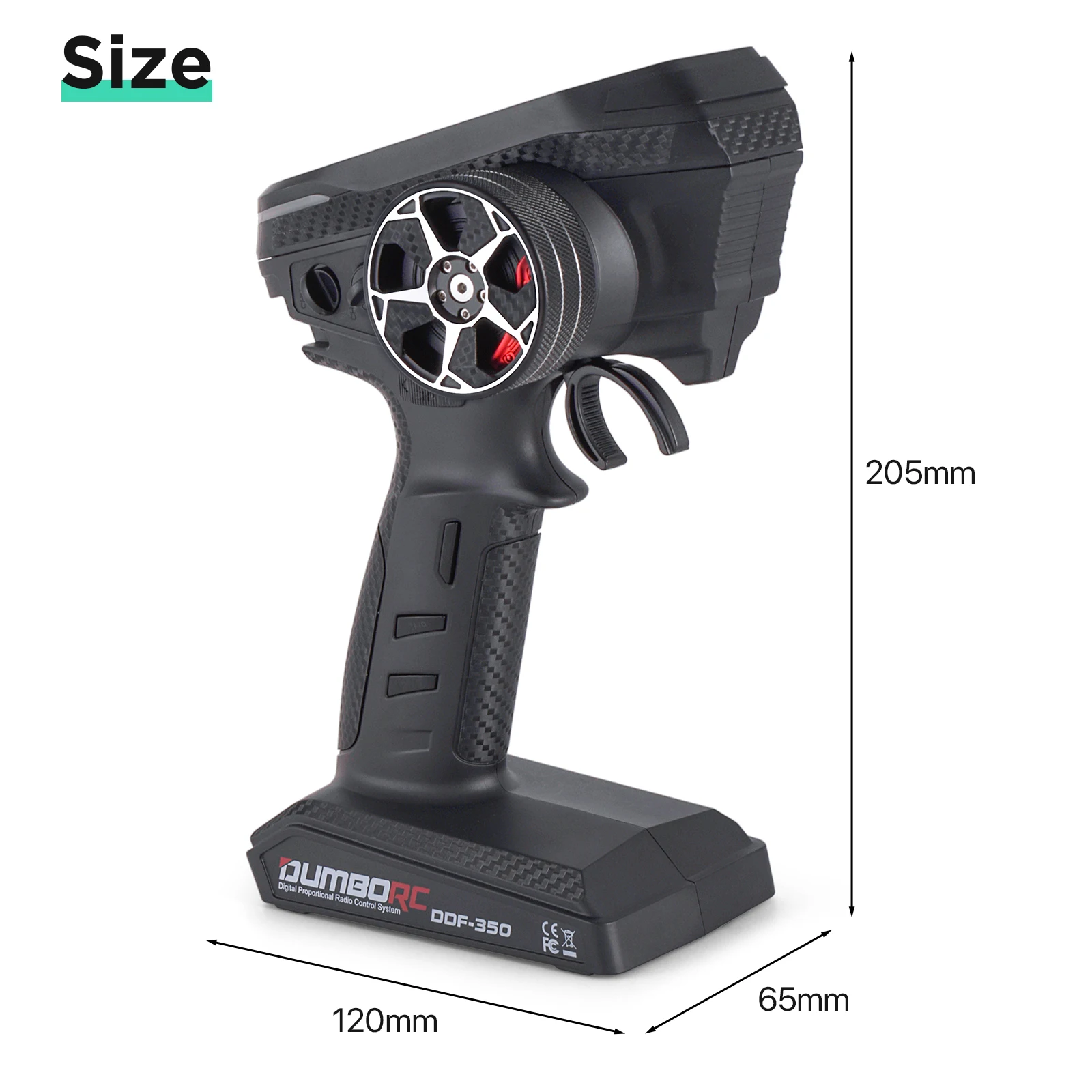 DUMBORC DDF-350 10CH RC Remote Controller 10 Channel 2.4Ghz HD ...