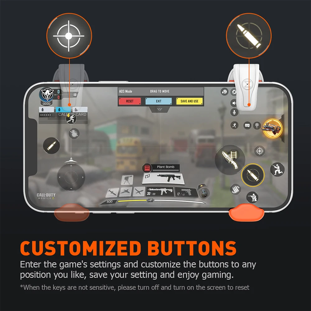BIGBIG WON - M1 JET Mobile game Triggers,Shooting Button with Vibration ...
