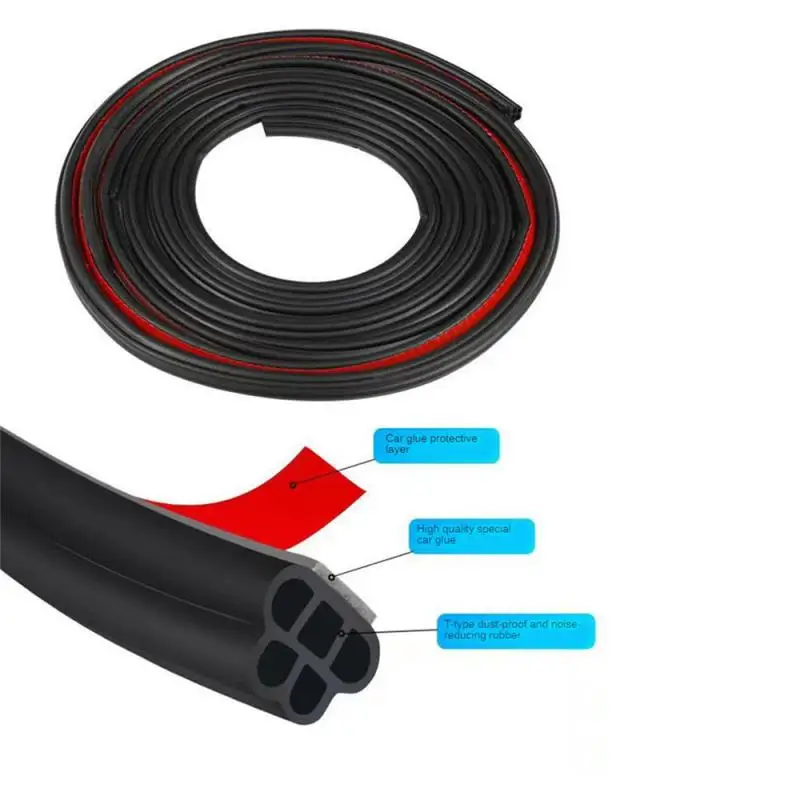 5M-Car-Door-Edge-Seal-Strip-Sticker-B-8-hole-Weatherstrip-Rubber-Seals ...