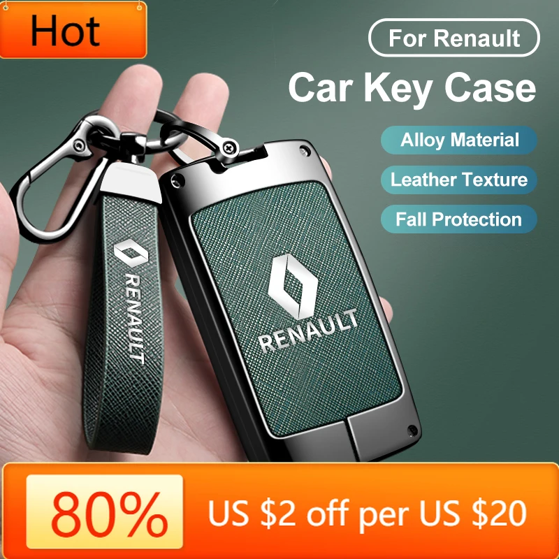 Interior Stickers Leather Car Key Cover for Renault Austral Kadjar Clio ...