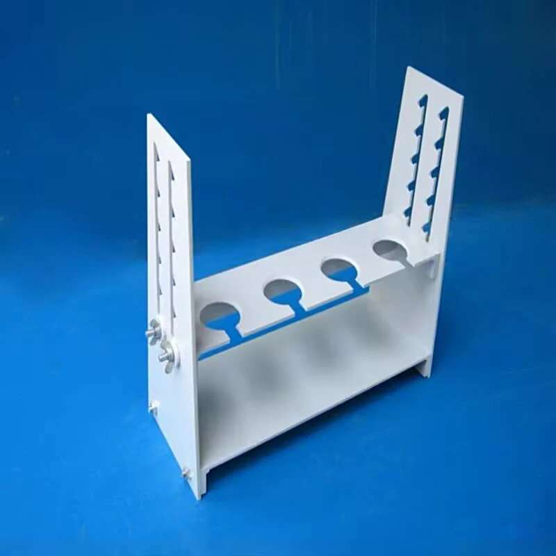 4 Holes Liftable PVC Separating Funnel Stand Support Rack Lab Supplies ...