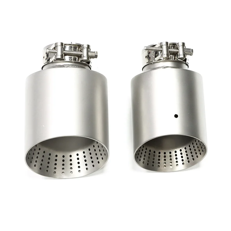 1 Piece Matte Stainless Steel Car Exhaust Tip Inlet 51 57 60 63mm ...