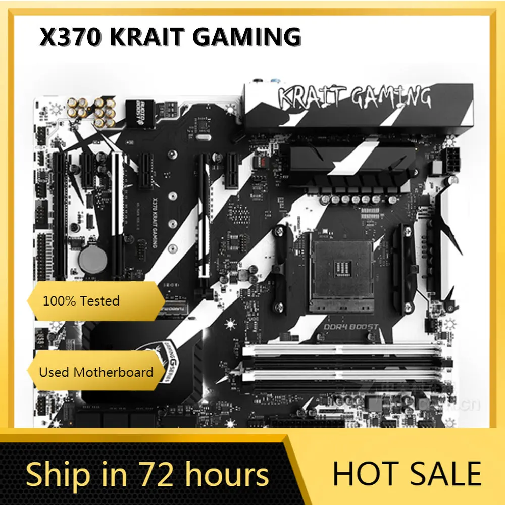 For X370 Krait Gaming Socket Am4 Motherboard Amd X370 Ddr4 Am4 64gb Pci-e 3.0 M.2 Amd Ryzen ...