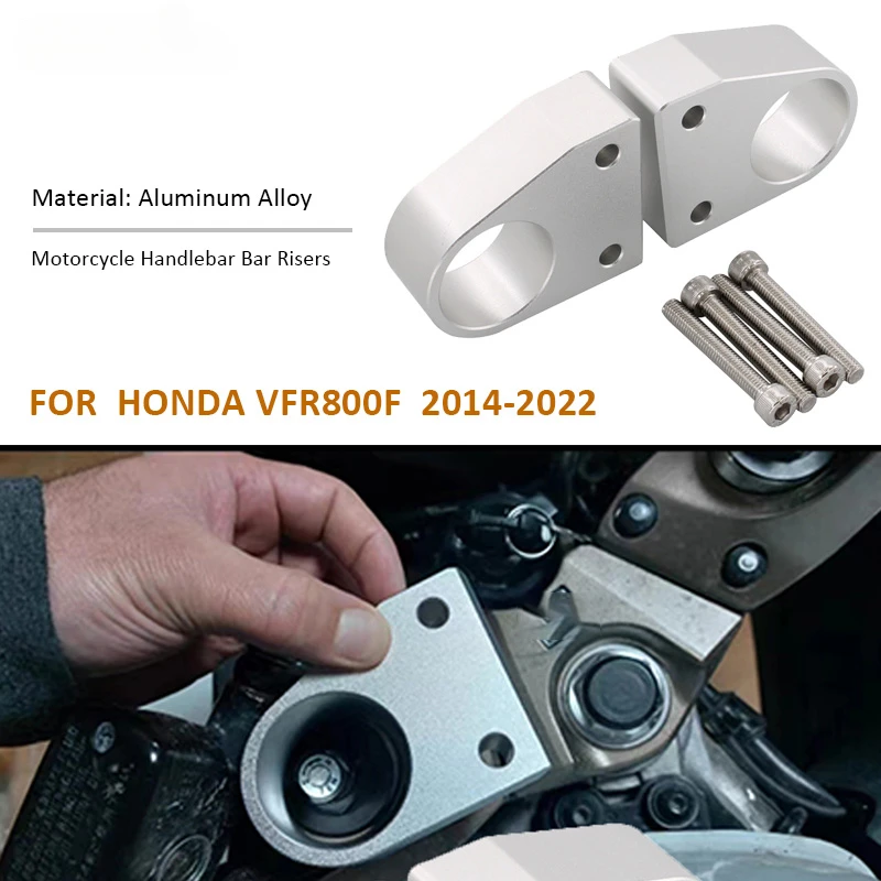 32mm-CNC-Motorcycle-Aluminum-Handlebar-Bar-Risers-For-honda-VFR800F-VFR ...