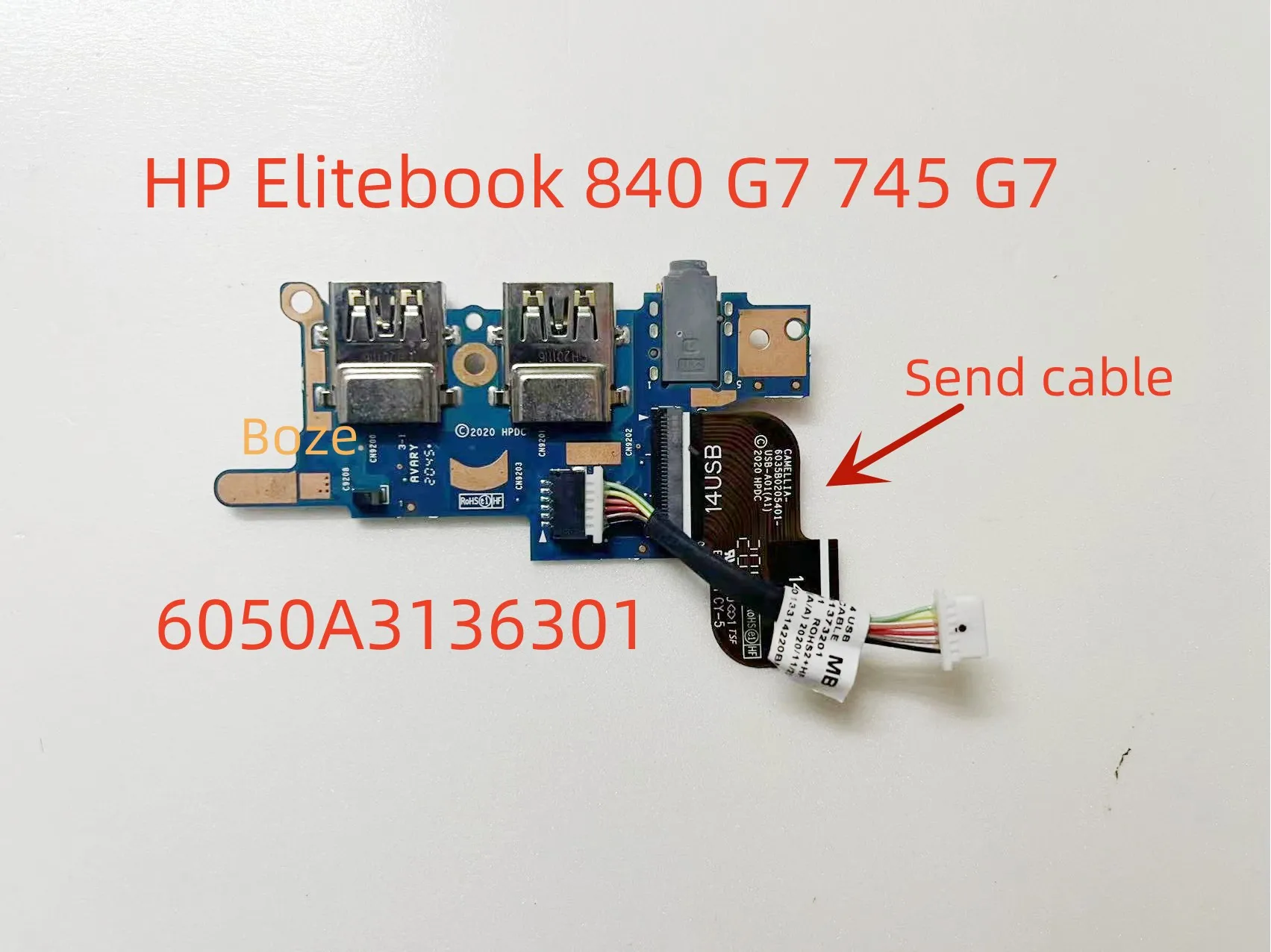 Origina-Notebook-For-HP-Elitebook-840-G7-745-G7-USB-Audio-Jack-IO-Board ...