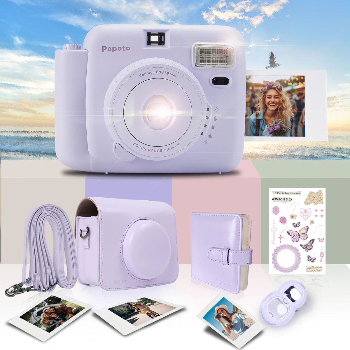 Mini-Camera-Instant-Print-Outdoor-Portable-Automatic-Exposure-Easy-Use ...
