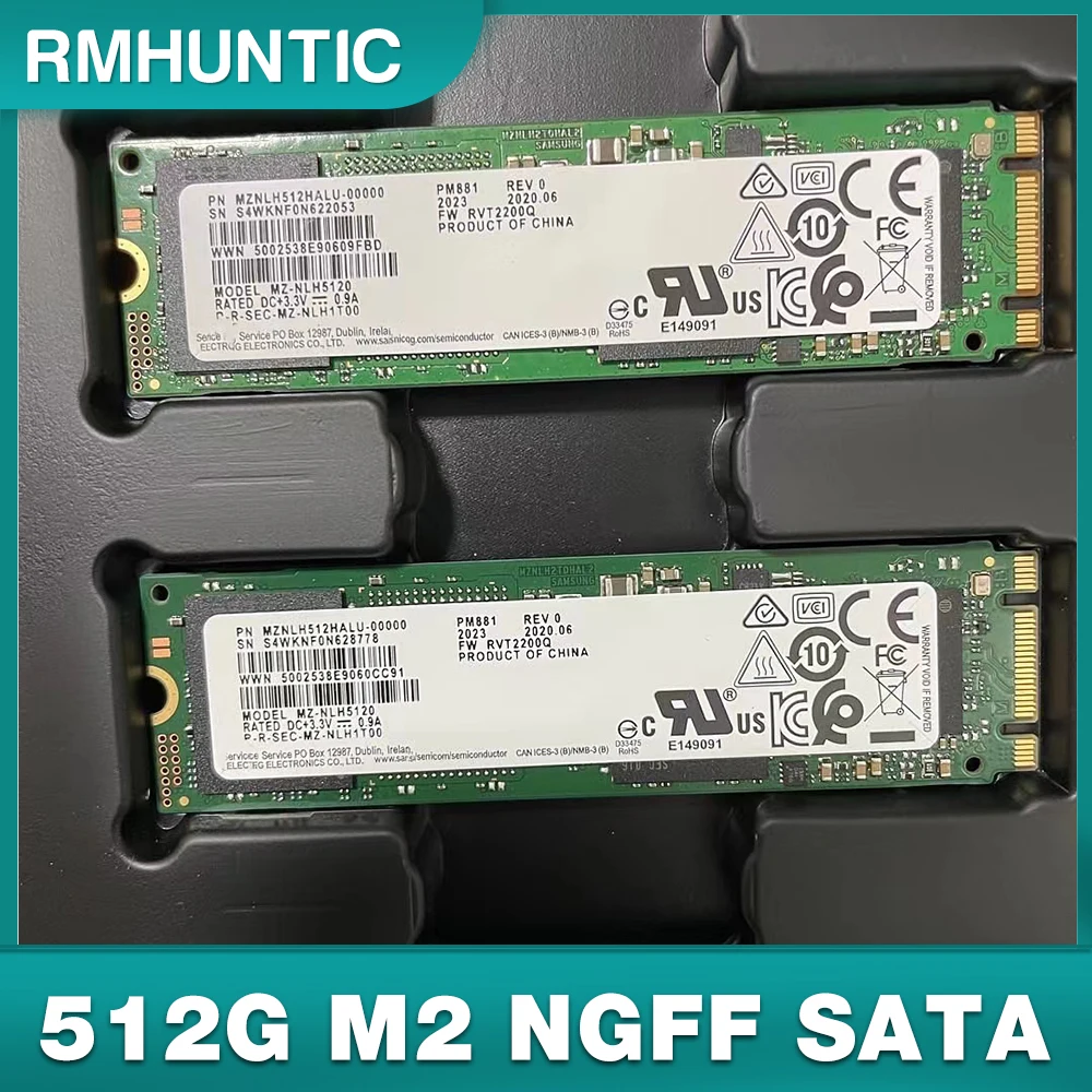 Yeni SSD Samsung PM881 katı hal sabit disk MZNLH512HALU 00000 512G M2 NGFF SATA| | - AliExpress