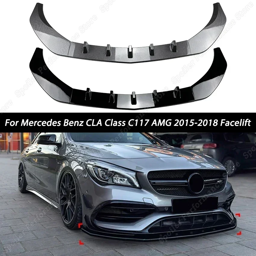Car-Front-Bumper-Lip-Splitter-Diffuser-Guard-for-Mercedes-Benz-CLA ...