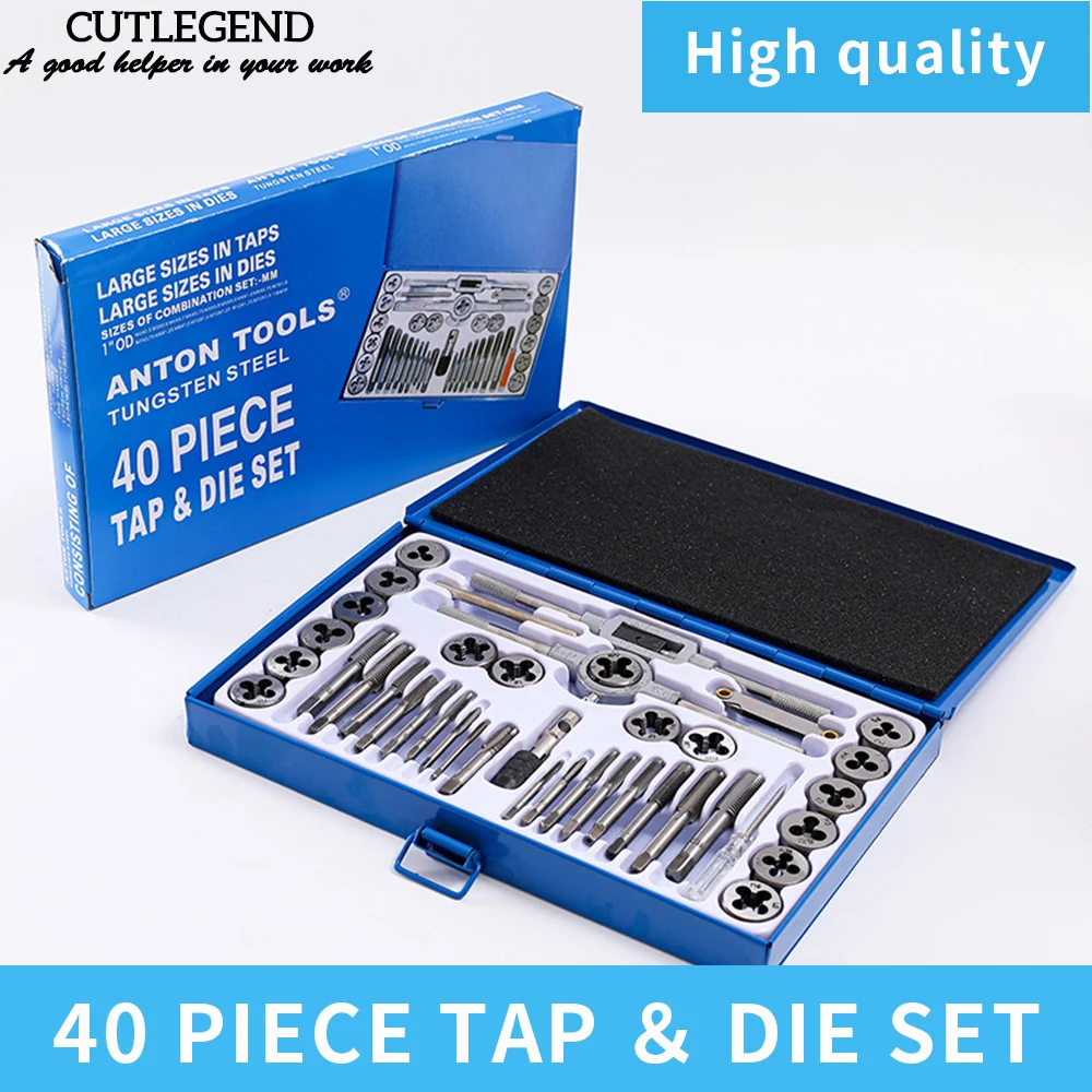 40Pcs-Professional-Alloy-Steel-Screw-Thread-Metric-Plug-Taps-Die-Set ...