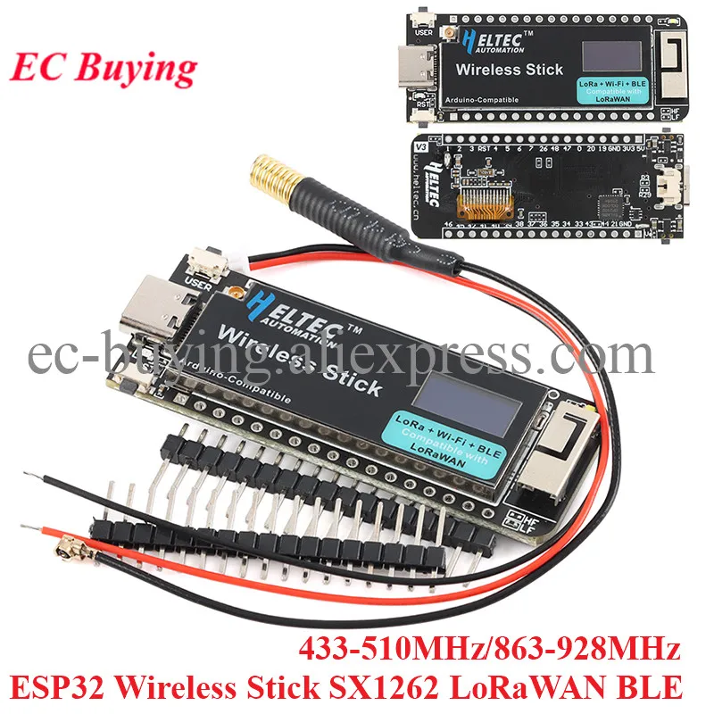 Esp32 Wireless Stick Sx1262 Lora Wifi Ble Module Development Board Lorawan 433-510mhz/863-928mhz ...