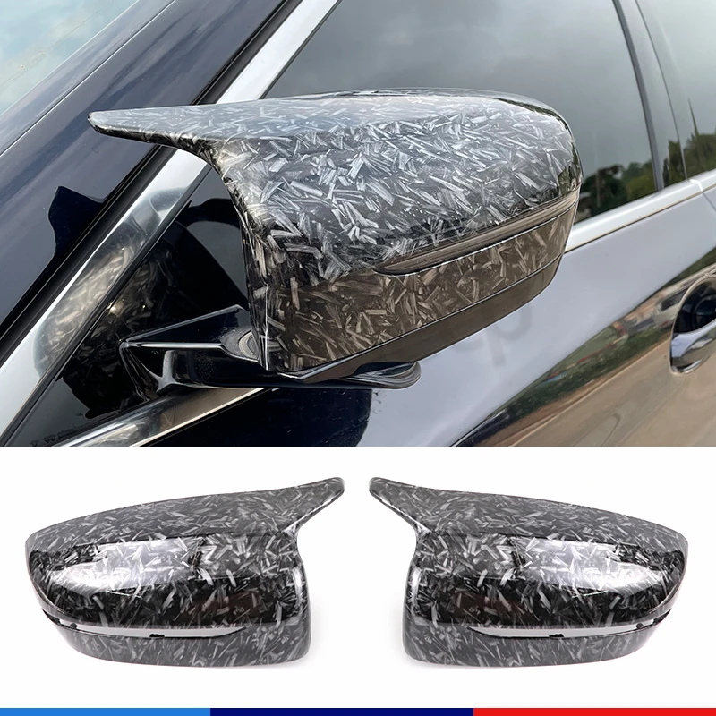 G30 G31 G38 Car Black Forged Carbon Fiber Side Mirror Covers ...