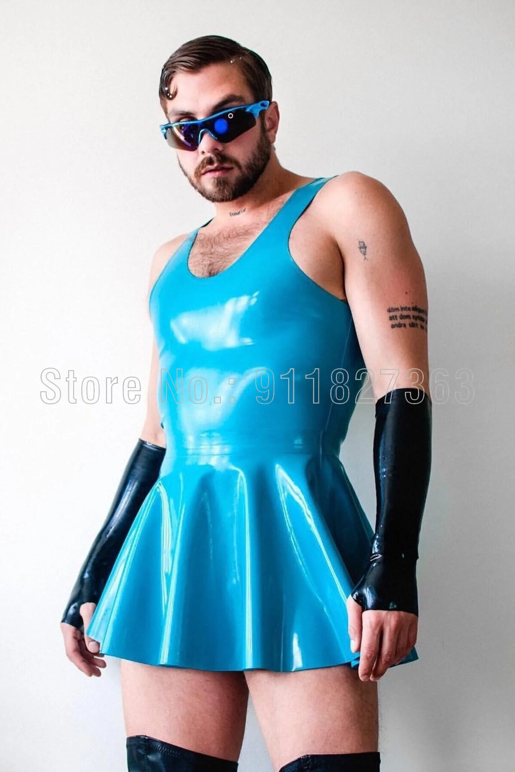 100-Handmade-Latex-Men-s-Luxury-Circle-Skirt-Sexy-and-Pretty-Wear ...