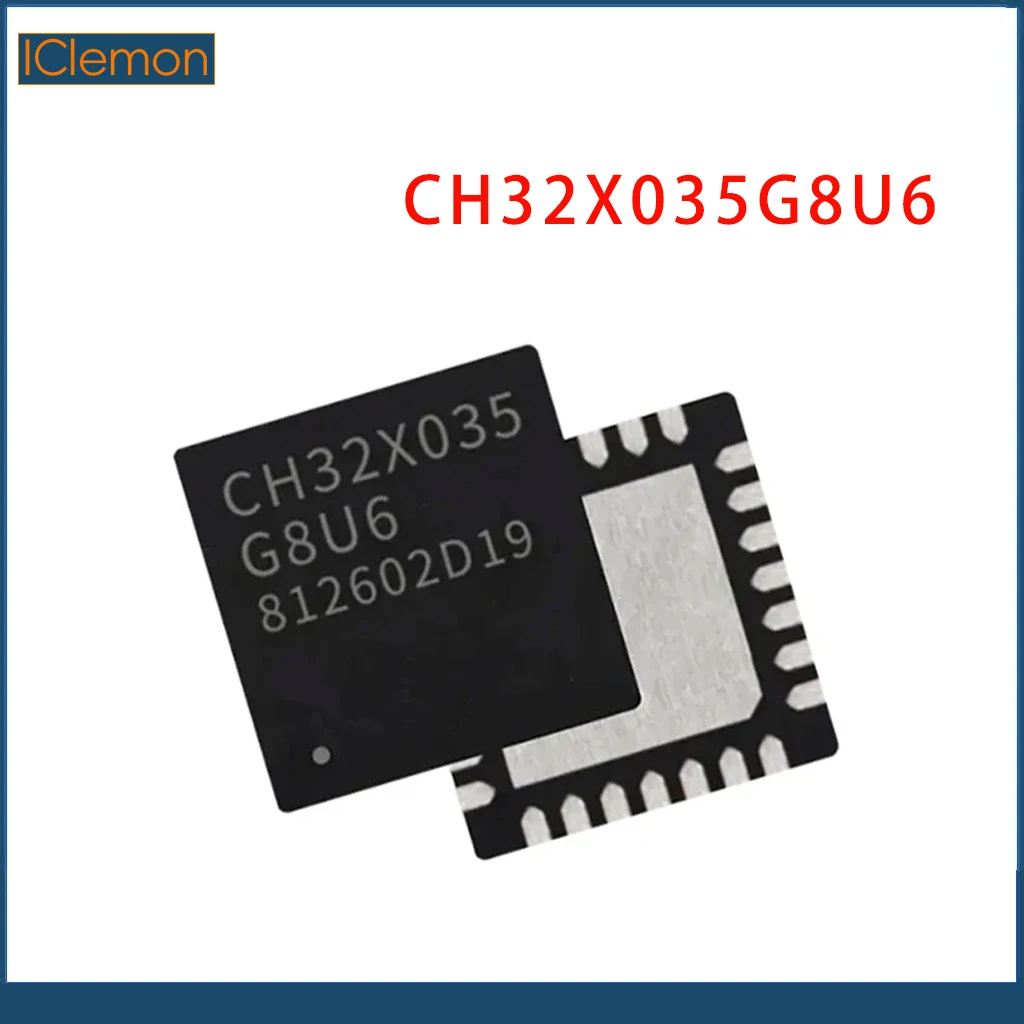 10PCS-CH32X035G8U6-QFN-28-32X035G8U6-QFN28-CH32X-CH32X035 ...