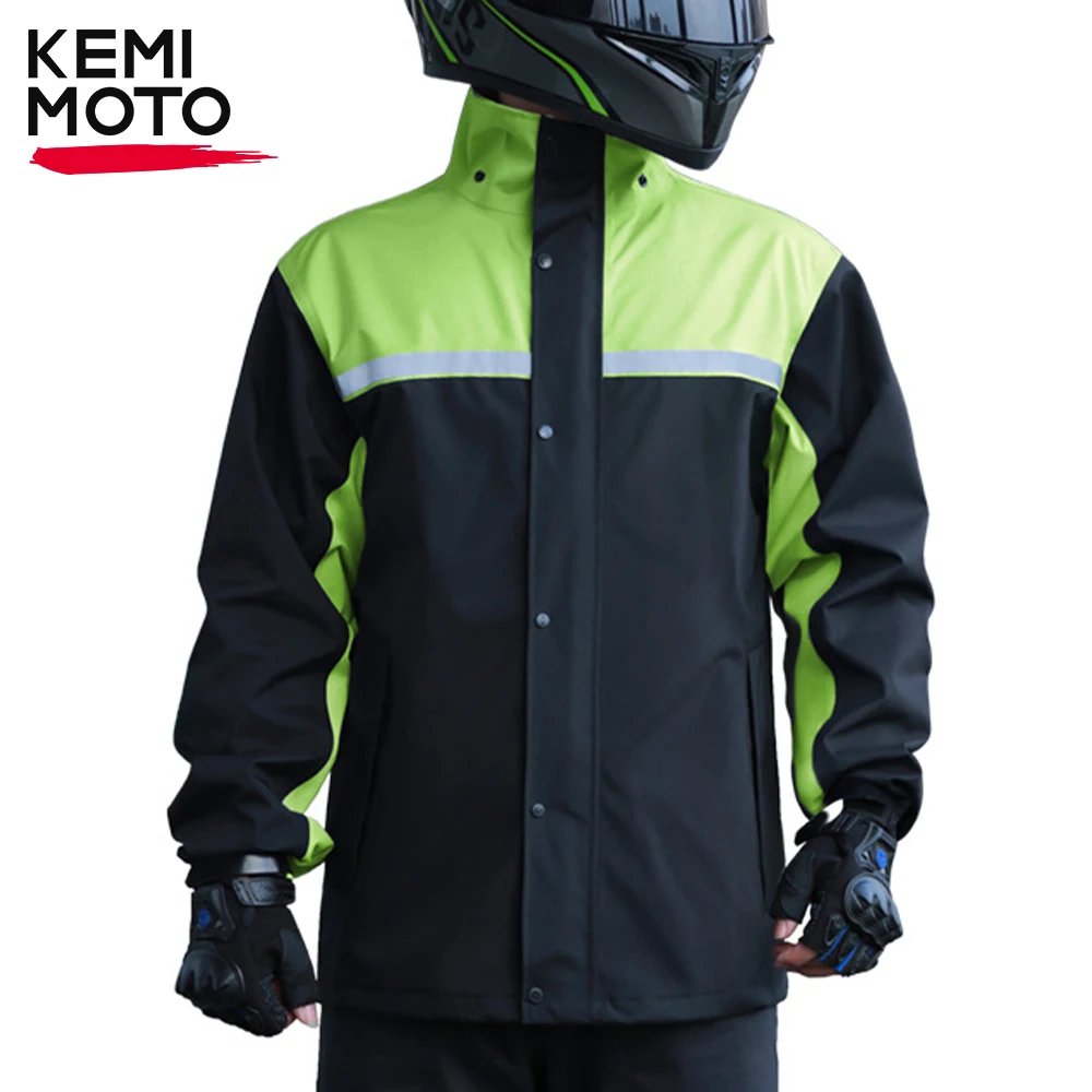 Motorcycle-Rain-Jacket-Pants-Men-Raincoat-Split-Suit-Reflective ...