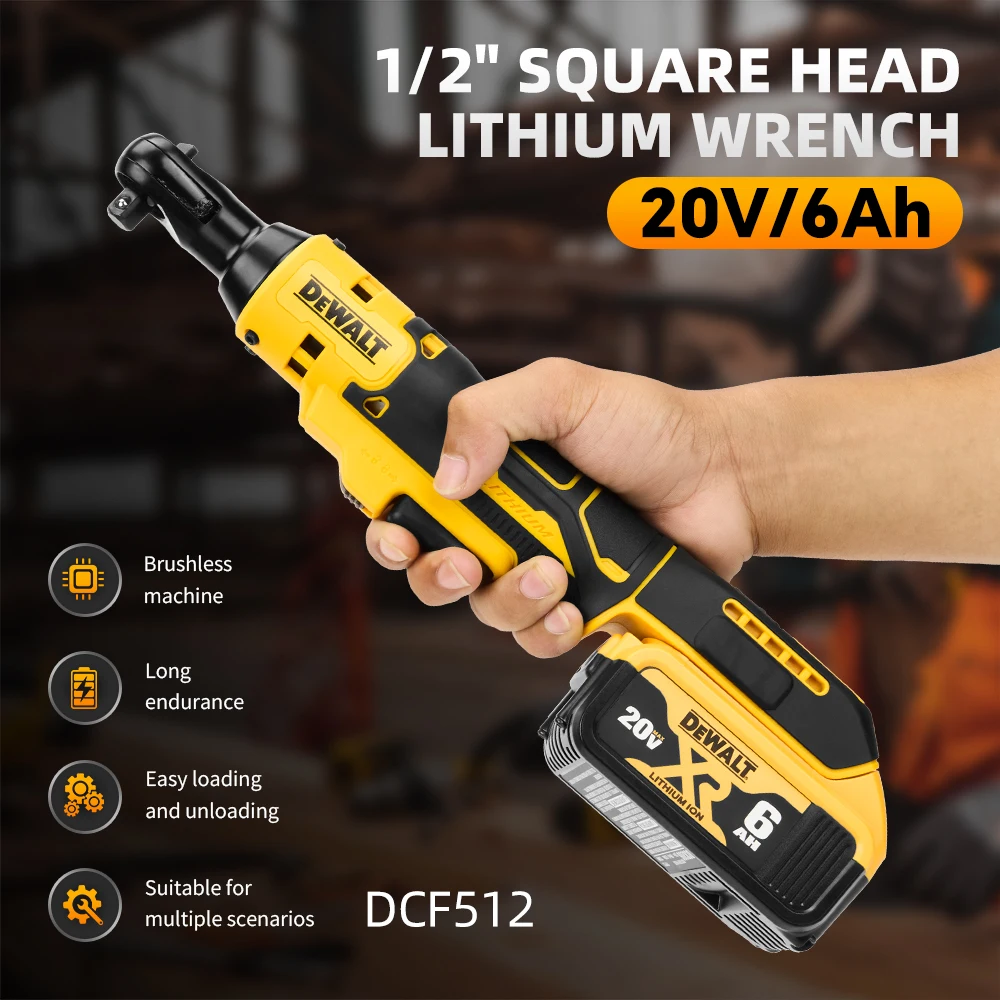 DEWALT-DCF512-brushless-lithium-20V-ratchet-wrench-right-Angle-impact ...