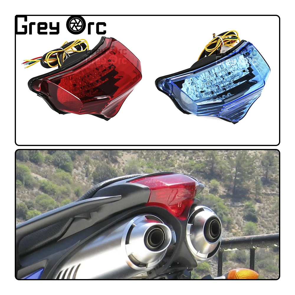 Motorcycle Rear LED Tail Light Brake Turn Signals For Yamaha FZ-600 ...