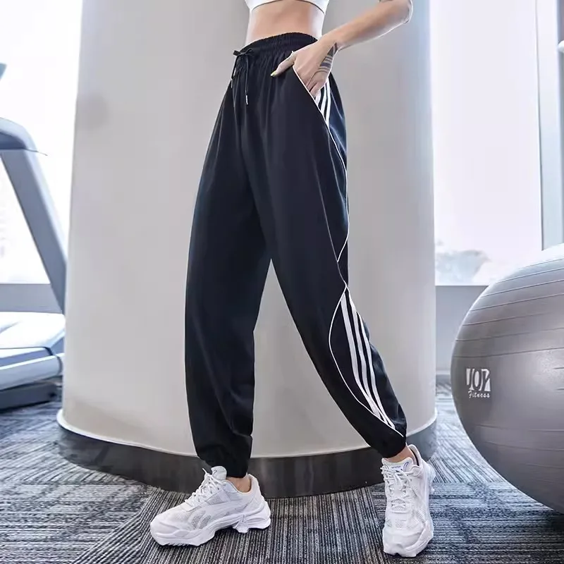 Women-Jogging-Pants-High-Waist-Tracksuit-Sports-Pants-Gym-Running ...