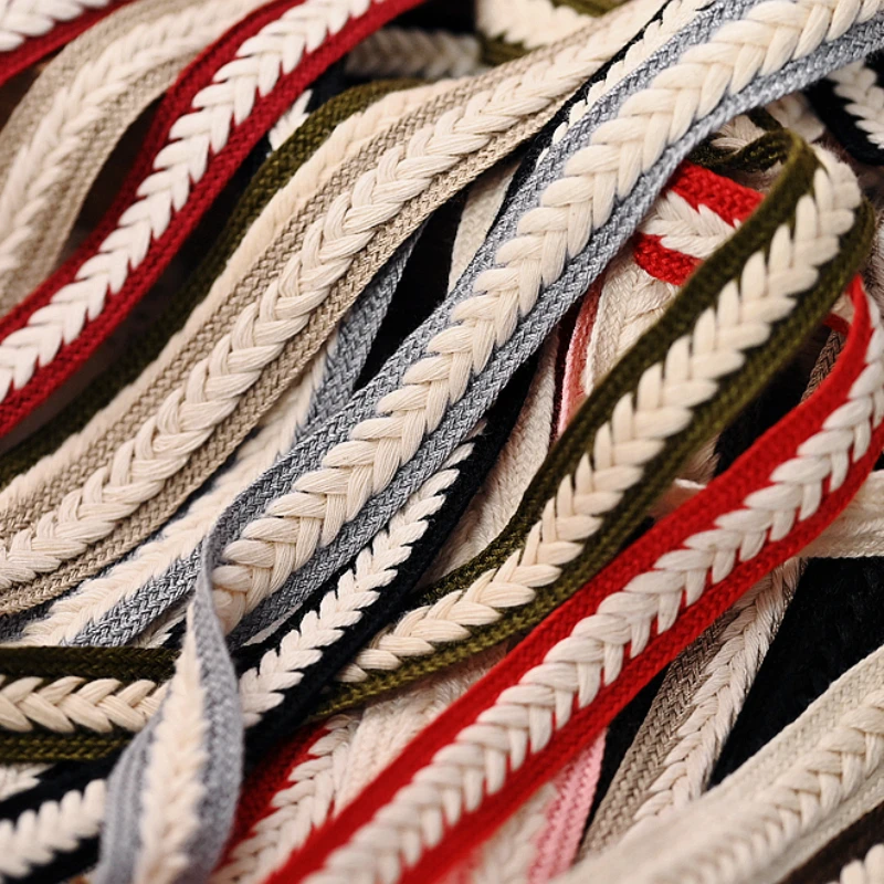 1-5CM-Wide-Color-Cotton-Braid-Weaved-Ribbon-Frills-Lace-Collar-Trim ...