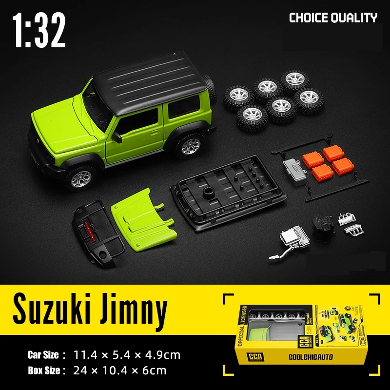 1-32-Suzuki-Jimny-SUV-Assembled-Modified-Toy-Car-Model-Diecast-Alloy ...