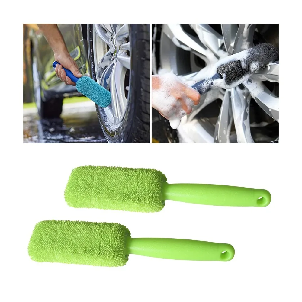 Car Wheel Wash Cleaning Car Wash Portable Microfiber Wheel Tire Rim ...