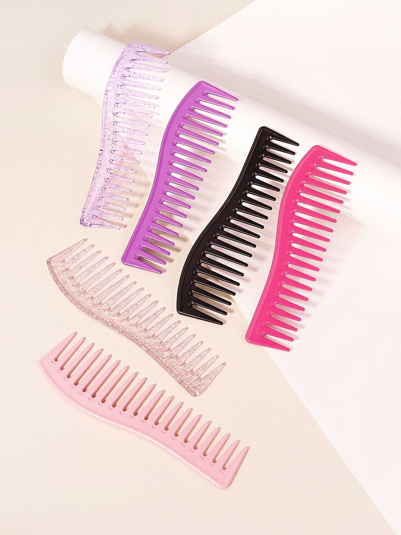 1PCS curved wide toothed comb, suitable for long hair, curly hair, wet ...