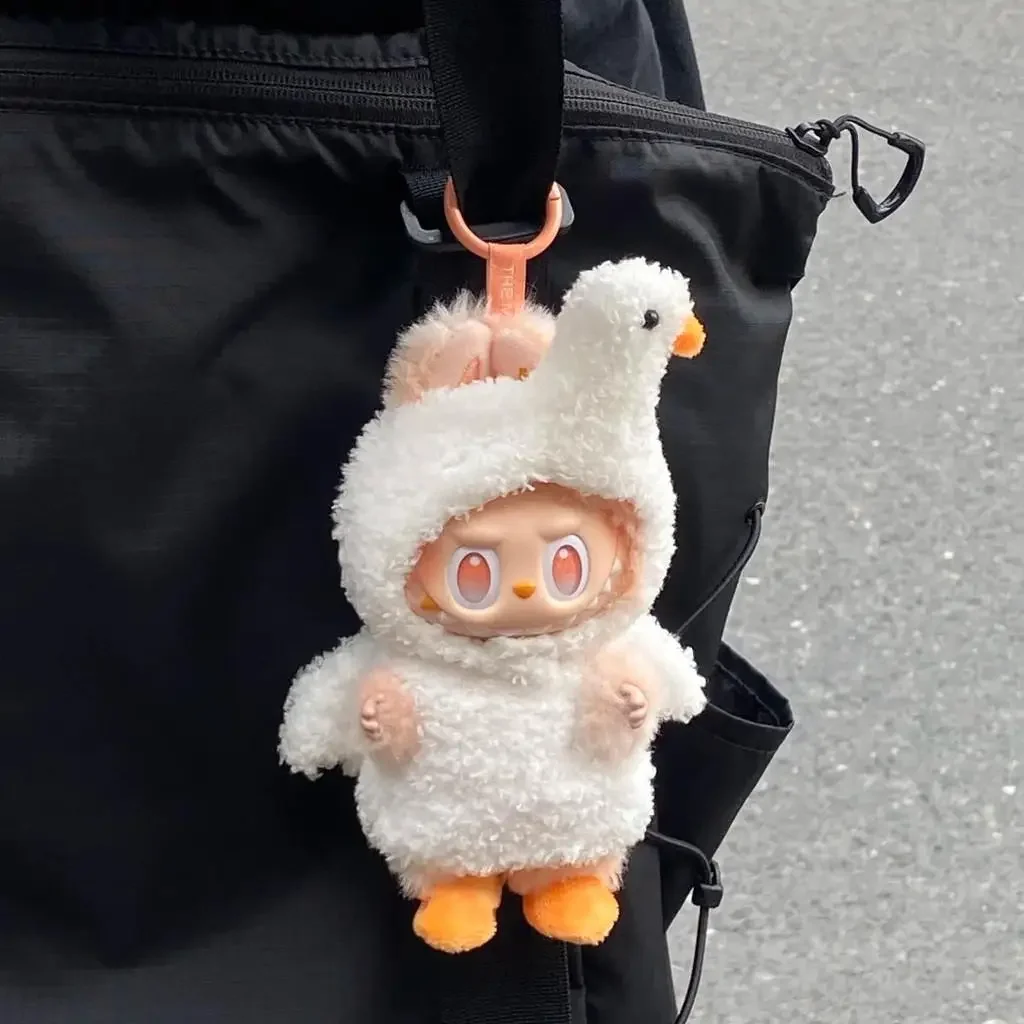For 3.0 Labubu v1/v2/v3 cartoon jumpsuit Big White Goose Dinosaur ...