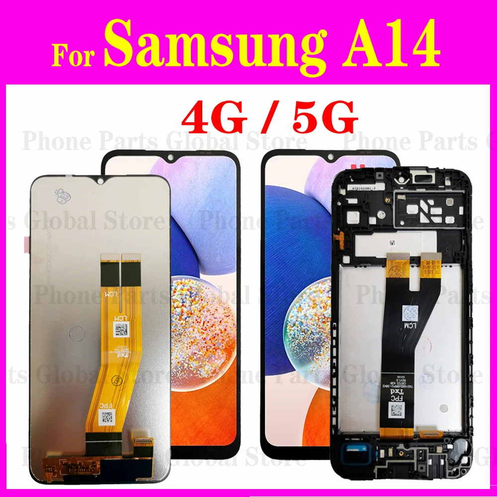 Pantalla-LCD-con-marco-para-m-vil-digitalizador-t-ctil-para-Samsung ...
