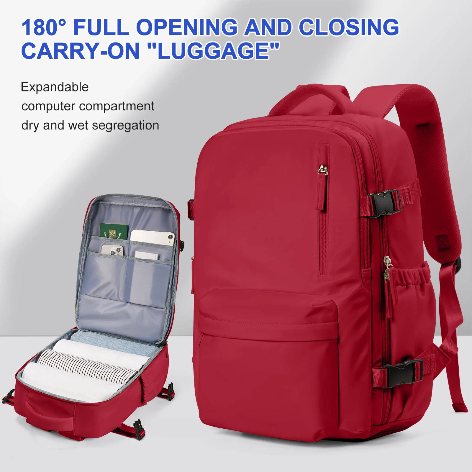 Mochila-de-viaje-para-avi-n-Easyjet-bolsa-de-cabina-de-45x36x20-de-gran ...