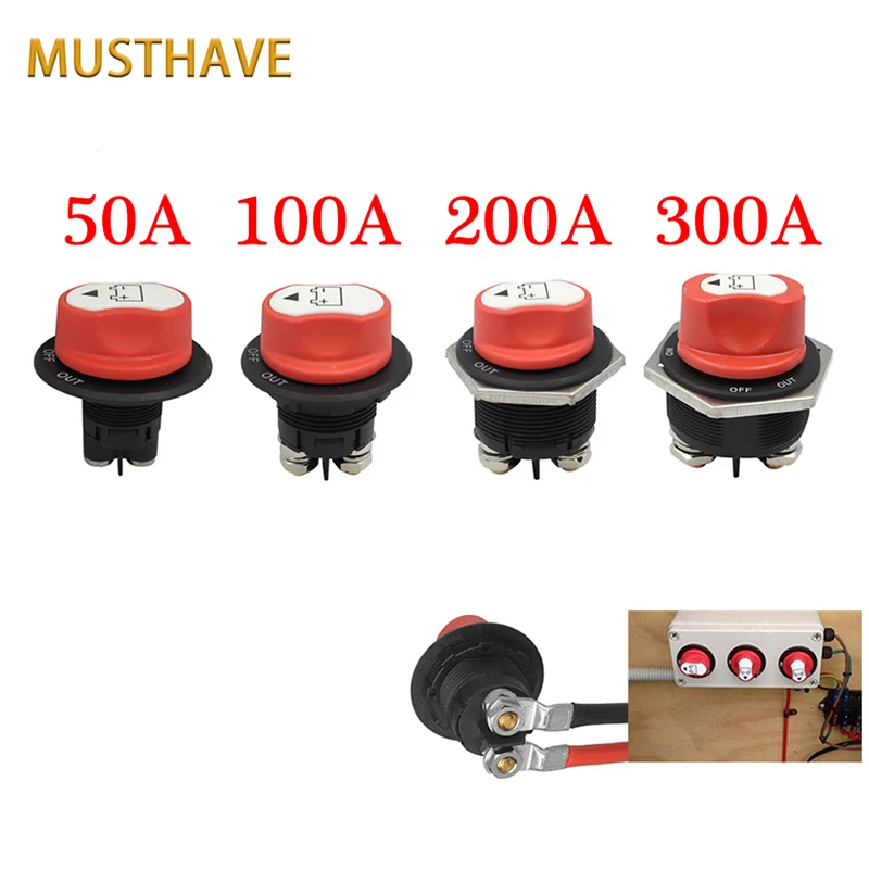 Car Battery Rotary Disconnect Switch Safe Cut Off Isolator Power ...