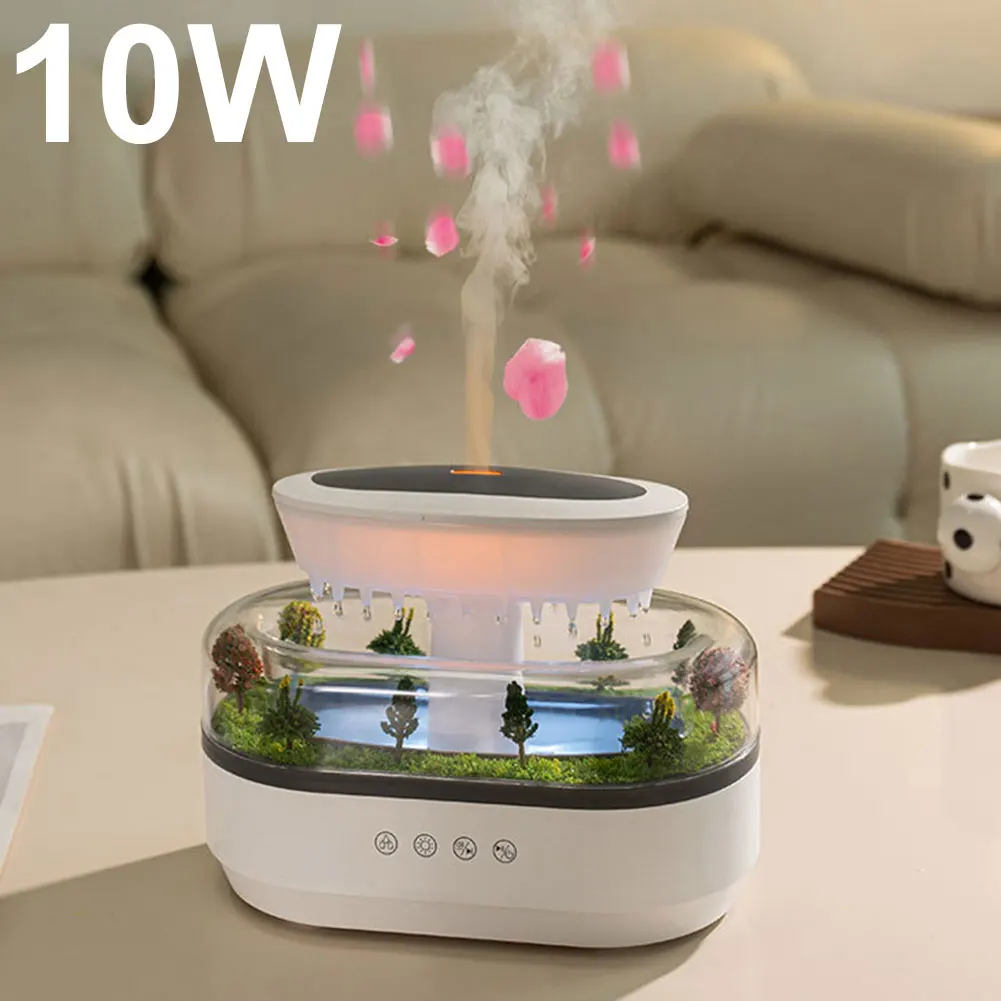 Air Humidifier Rain Cloud Essential Oil Diffuser Water Drip Micro ...