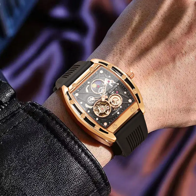 New Original Top Brand Luxury Automatic Mechanical Men Watches Skeleton ...