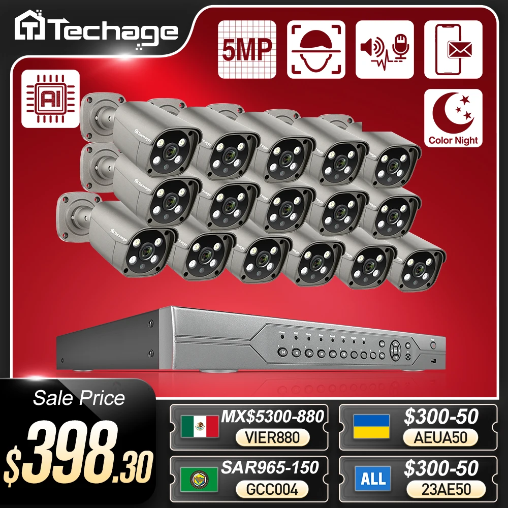 Techage-16CH-5MP-POE-NVR-Kit-Security-Camera-System-Two-Way-Audio-H-265 ...