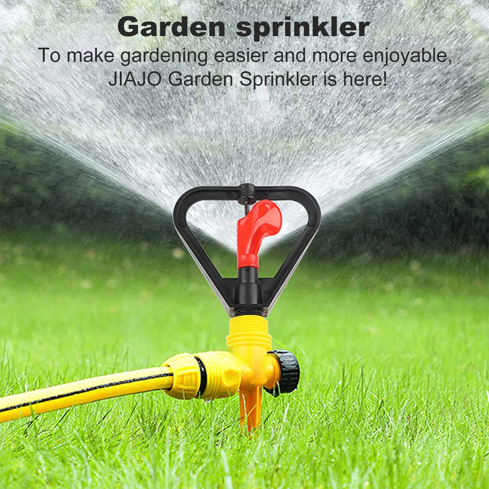 Garden Sprinkler 3 Modes Insert Sprinkler 360 Degree Automatic Rotating ...