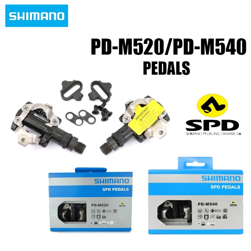 Shimano PD-M520/M540 Professional Pedals - SPD System with SH56 Multi ...