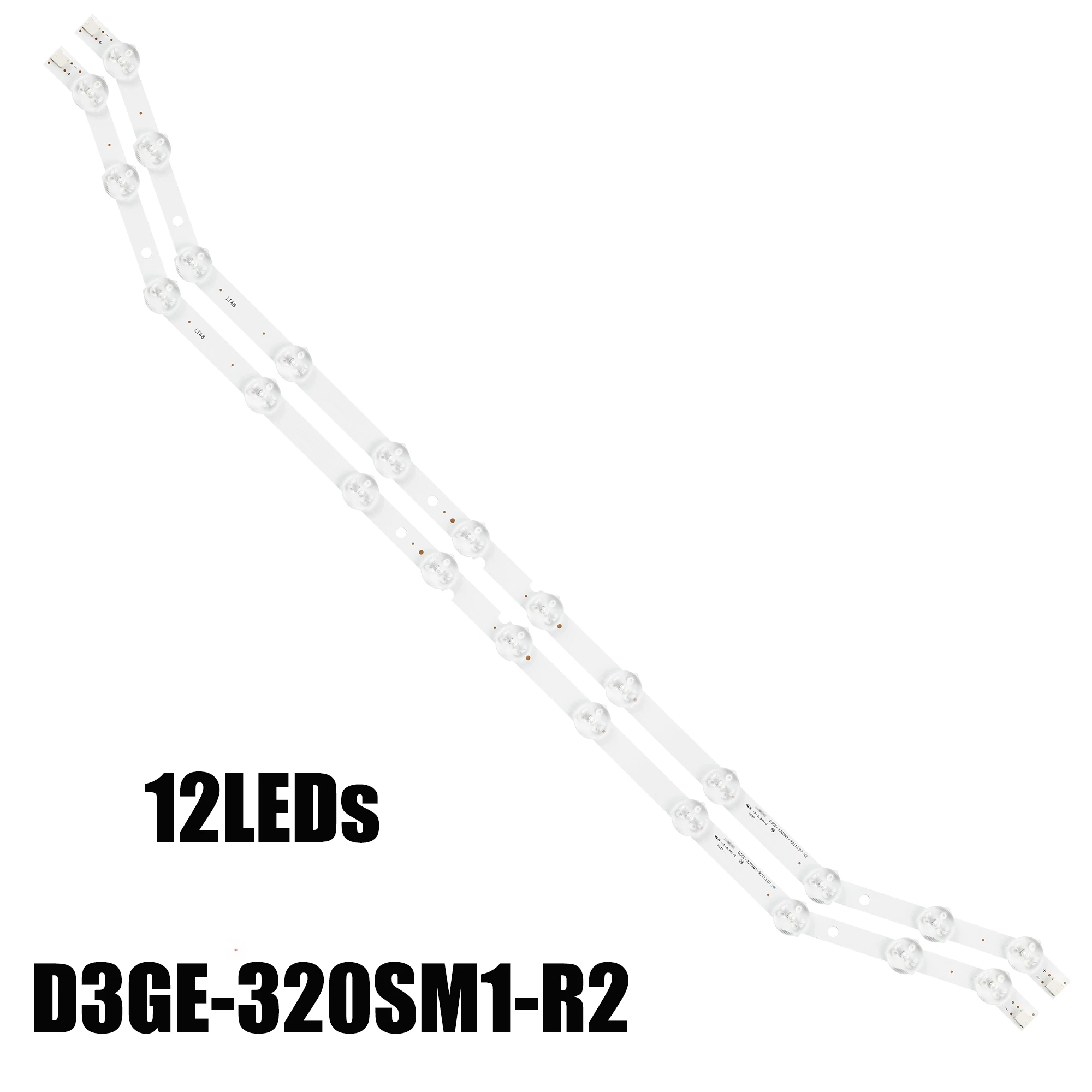 10-kit-LED-12-leds-For-Samsung-32-D3GE-320SM1-R2-UE32EH5450-UE32H5303 ...