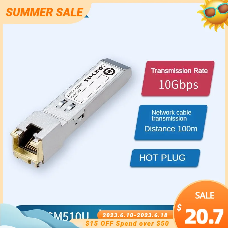 TP LINK TL SM510U 10 Gigabit SFP+ Electrical Port Module 10G 2.5G ...