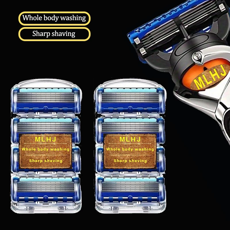 Five-Layer-Blade-Manual-Razor-Replacement-Heads-Products-Knife-Holder ...